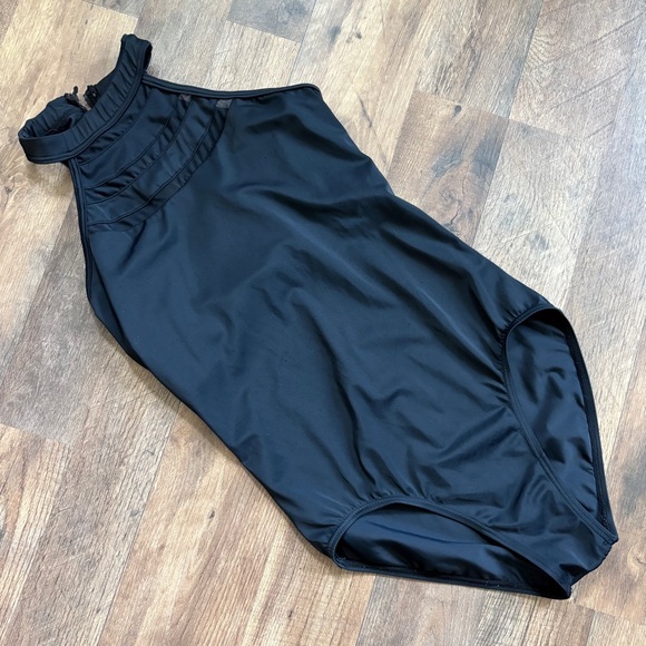balera | Tops | Balera Classy Black Dancewear Jazz Dance Leotard Sheer ...